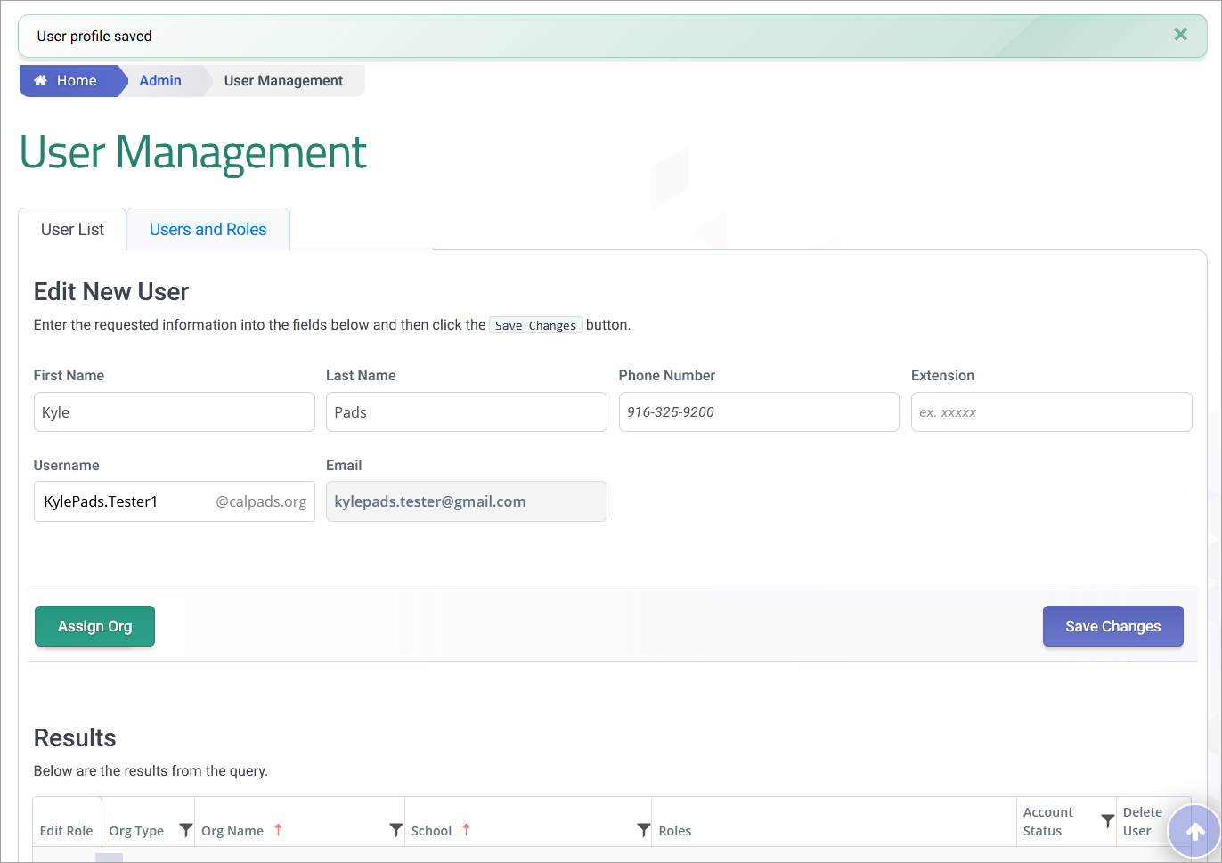 New User Authentication - CALPADS User Manual